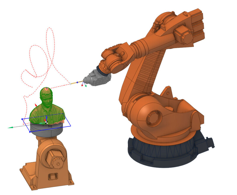 Robotic hot wire cutting a huge part - sprutcam.com